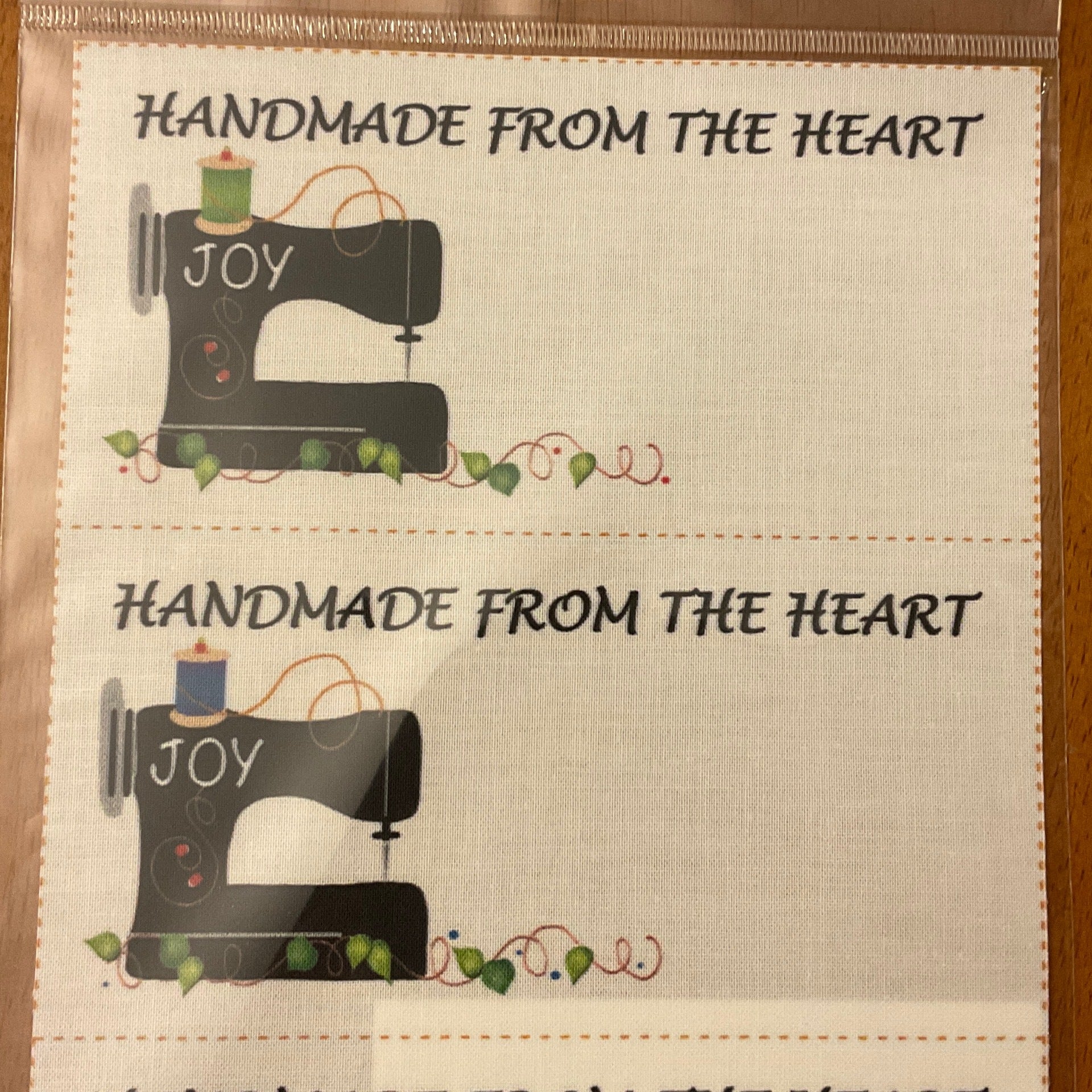 Handmade from the Heart Joy Sewing Machine Quilt Labels Set of 4 ...