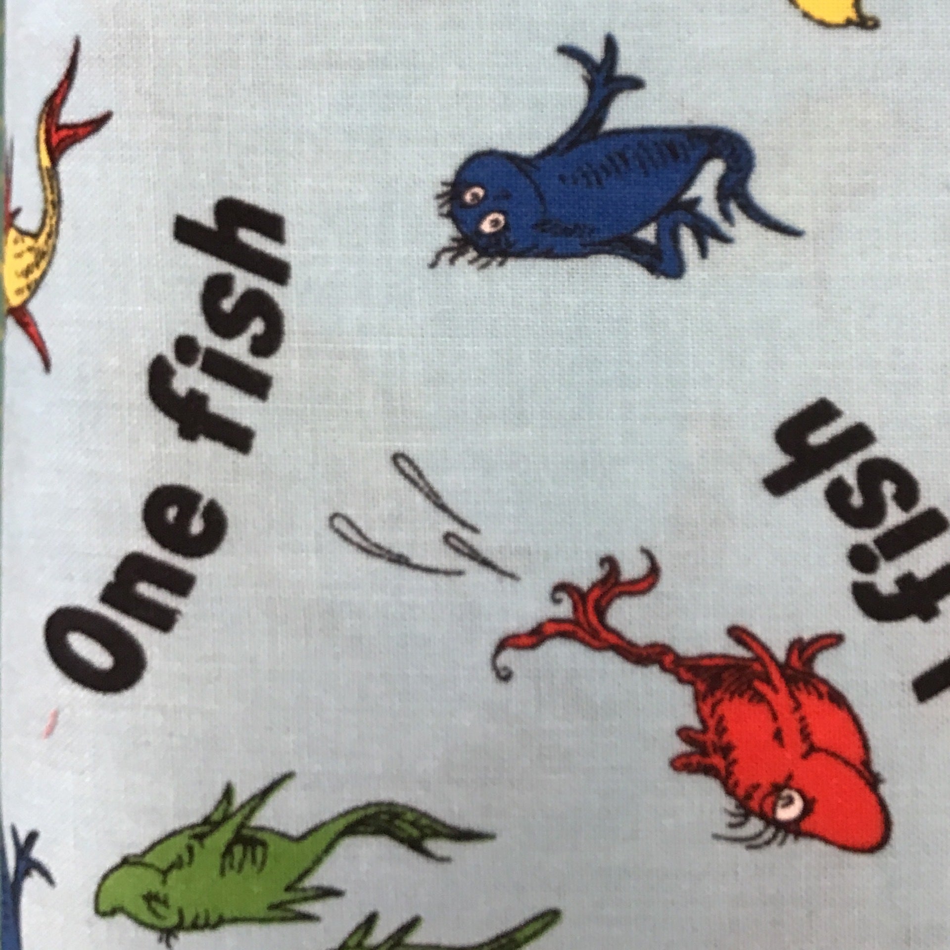 The Cat in the Hat One Fish Two Fish Blue | Sunday Best Quiltworks